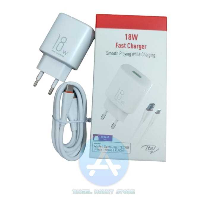 Jual Itel Kepala Charger 18W 20W 10W 5W Fast Charging Adapter Garansi ...