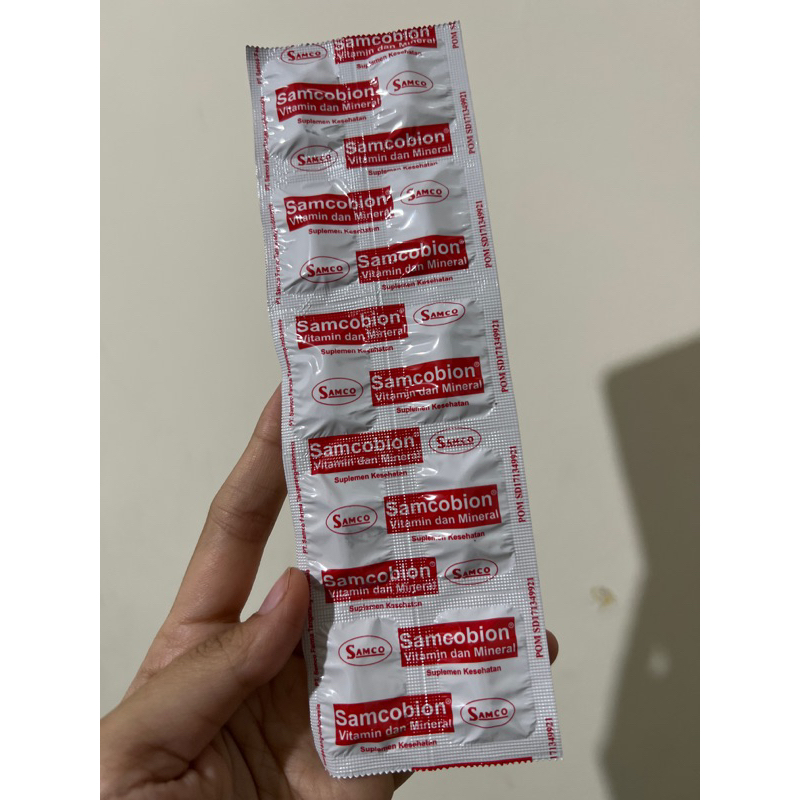 Jual Samcobion Strip 10 Kapsul Suplementasi Vitamin mineral dan ...