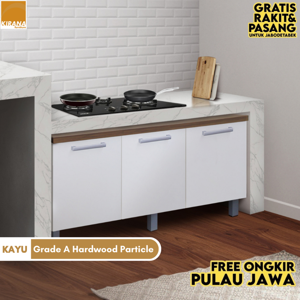 Jual KIRANA Indiana - Kitchen Set Kayu Bawah Lemari Rak Kabinet Kolong ...