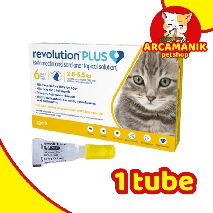 Jual Revolution Cat Plus Kitten 1 Tube (bb 1 -2.5kg) | Shopee Indonesia