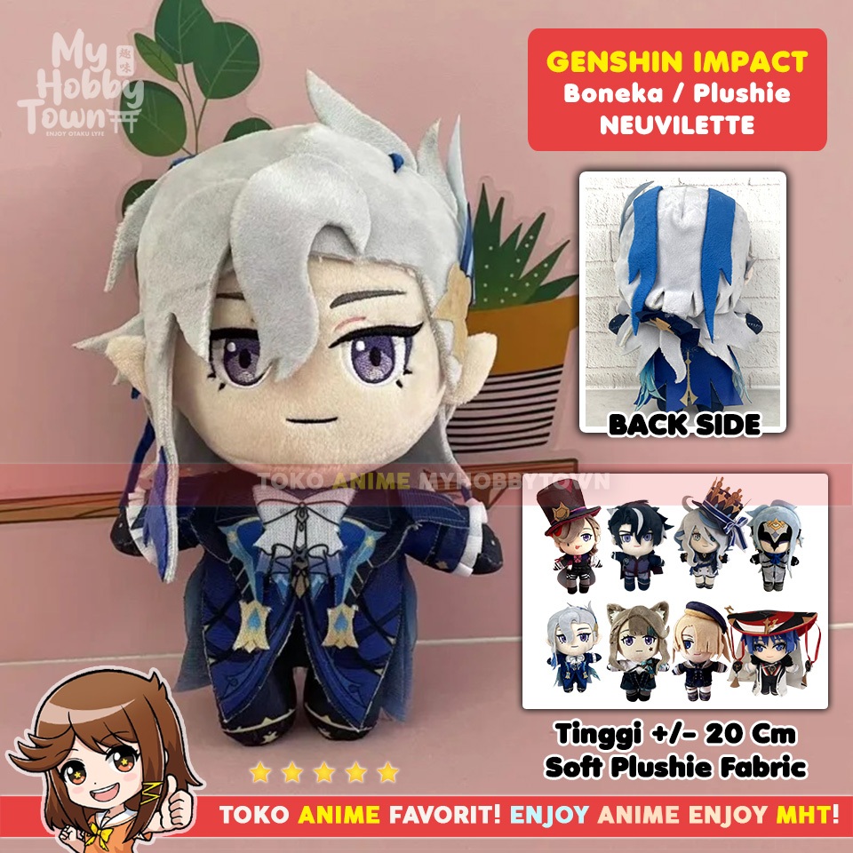 Jual Boneka Anime Game Karakter Genshin Impact Neuvillette Plushie Doll ...