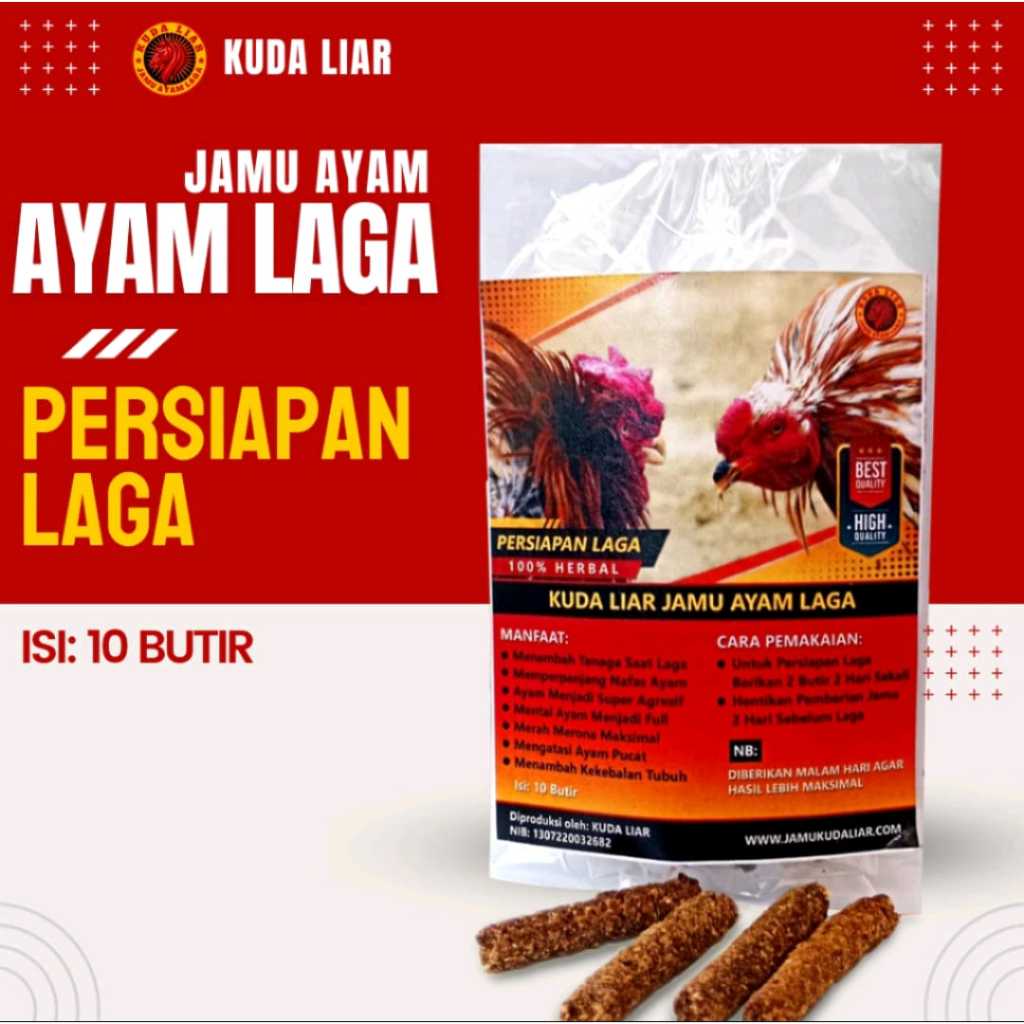 Jual JAMU AYAM SACHET KUDA LIAR PERSIAPAN LAGA 100% HERBAL ADUAN KUAT ...