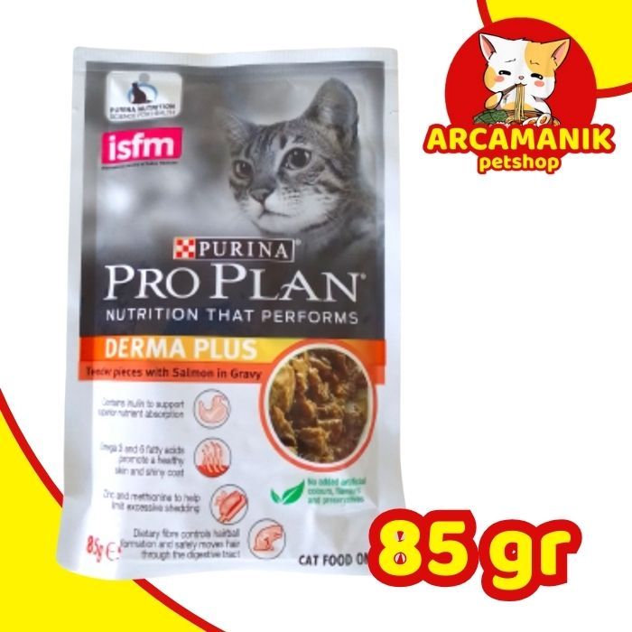 Jual PROPLAN POUCH DERMA PLUS 85GR WET FOOD SACHET | Shopee Indonesia