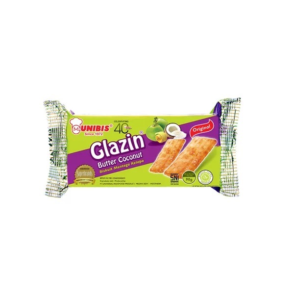 Jual UNIBIS GLAZIN BUTTER COCONUT BISKUIT MENTEGA KELAPA 90 g | Shopee ...