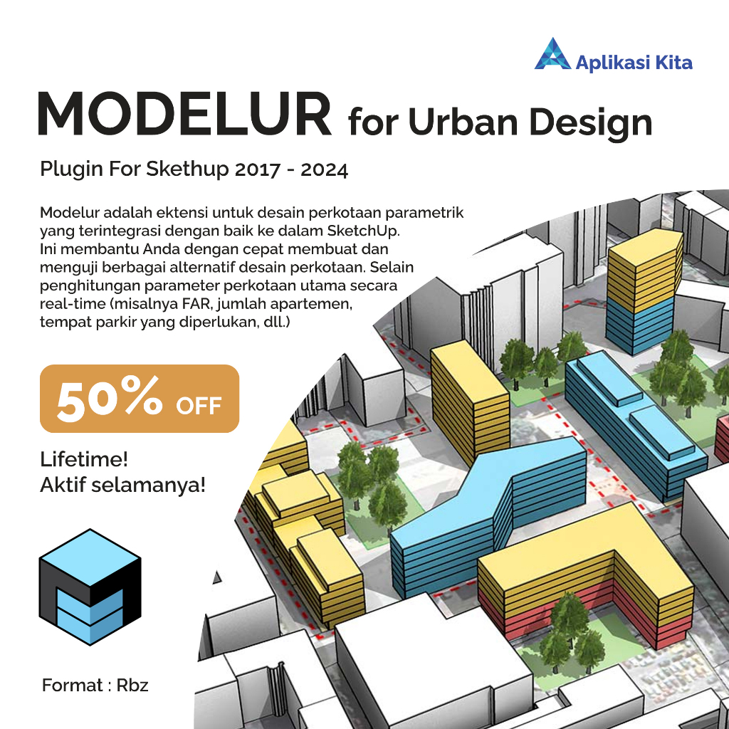 Jual MODELUR for Urban Design for SketchUp - For Windows | Shopee Indonesia