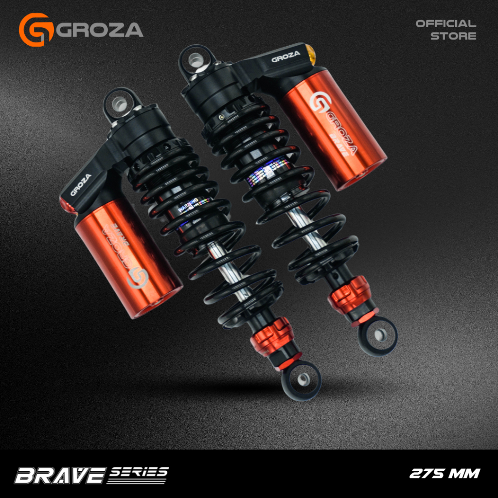 Jual GROZA - BRAVE SERIES 275MM Shock | Shockbreaker Tabung Atas Bebek Yamaha (Jupiter Z, Fiz R ...