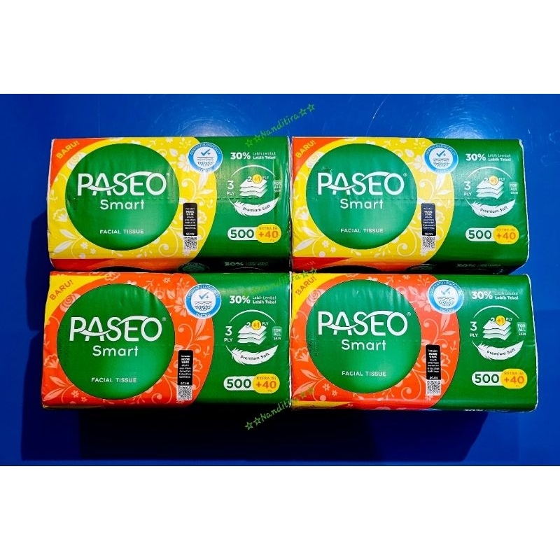 Jual Paseo Smart 540 Sheets (1 bundle isi 4 Pcs) | Shopee Indonesia