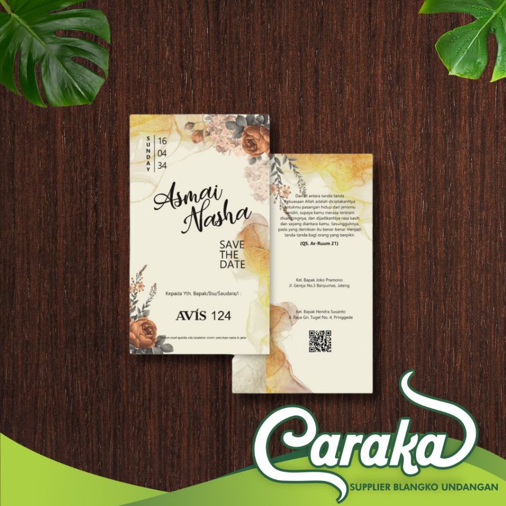 Jual Kartu Undangan Pernikahan atau Kertas Undangan atau Blangko ...