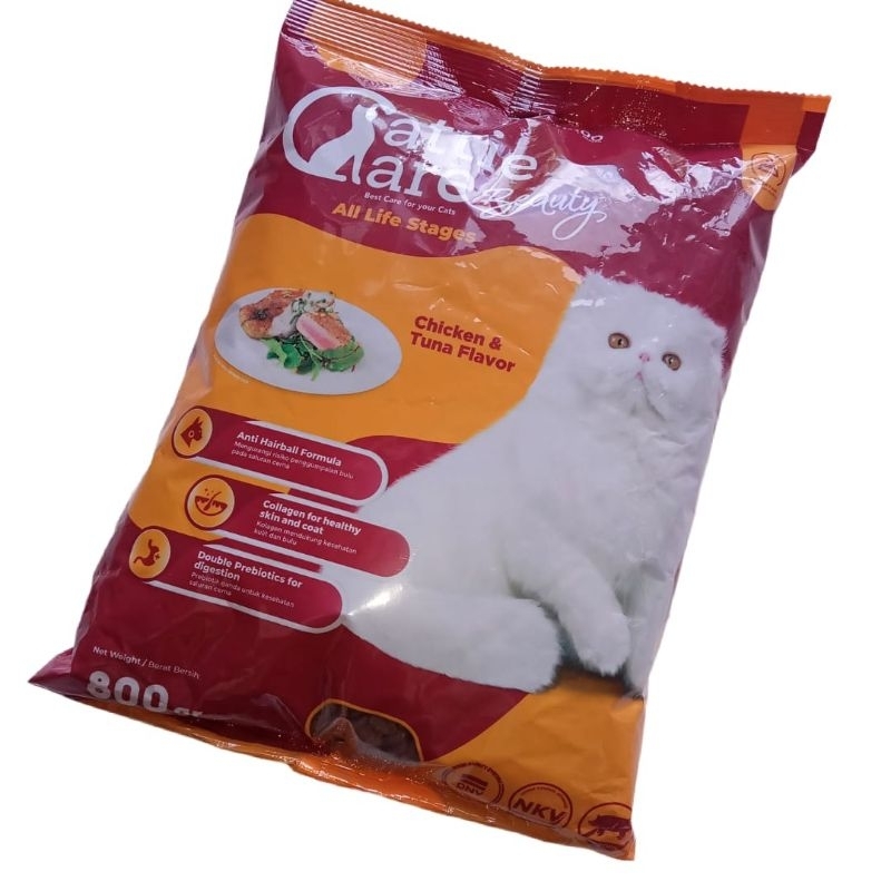 Jual msg-CATTIE CARE BEAUTY 800Gr / Makanan Kucing CHICKEN TUNA ALL ...