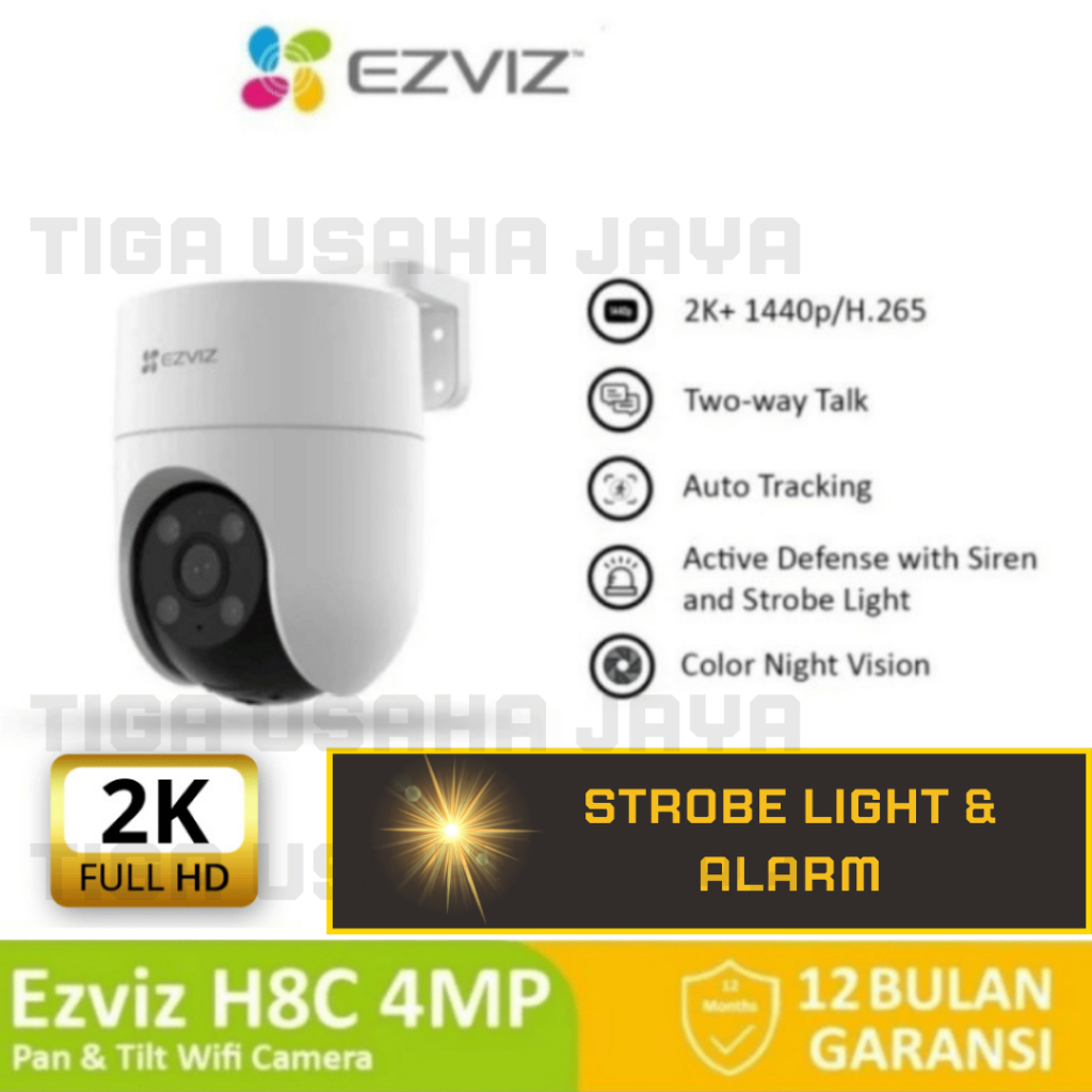 Jual EZVIZ H8C 4MP 2K OUTDOOR CCTV PAN & TILT WIFI IP CAMERA AUTO ...