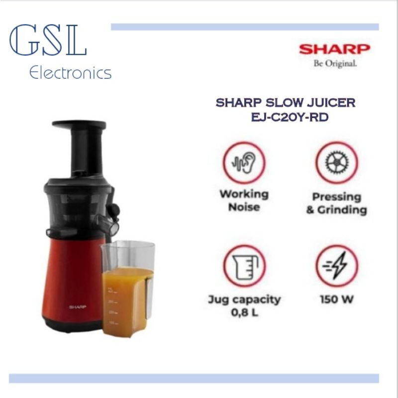 Jual Slow Juicer Sharp EJC 20 Y - RD | Shopee Indonesia