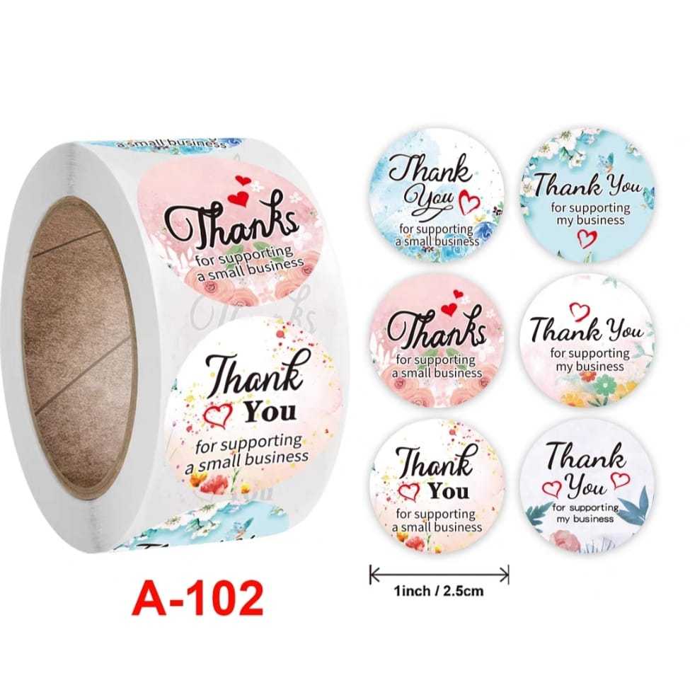 Jual STICKERS THANKYOU/TERIMAKASIH/TEMPELAN/HIASAN/LABEL/STAMP/LABEL ...