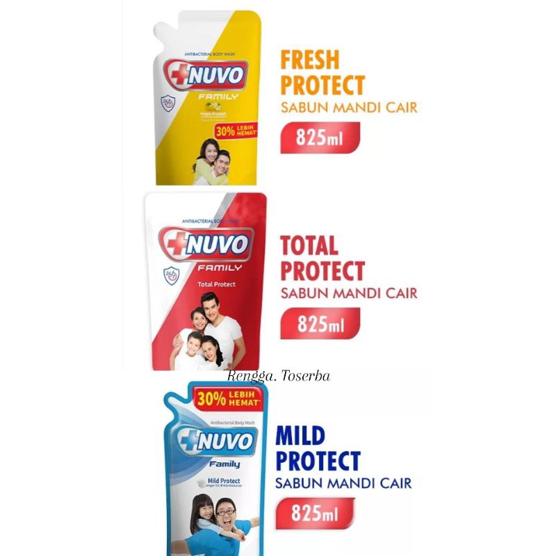 Jual Nuvo Family Sabun Mandi Total Protect 825ml,Nuvo Family Sabun ...