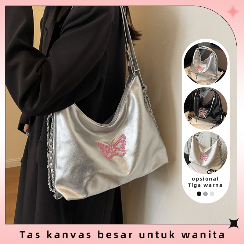 Jual COD Tas Selempang Wanita Tote Tas Bahu PU Fashion Tas bahu ...