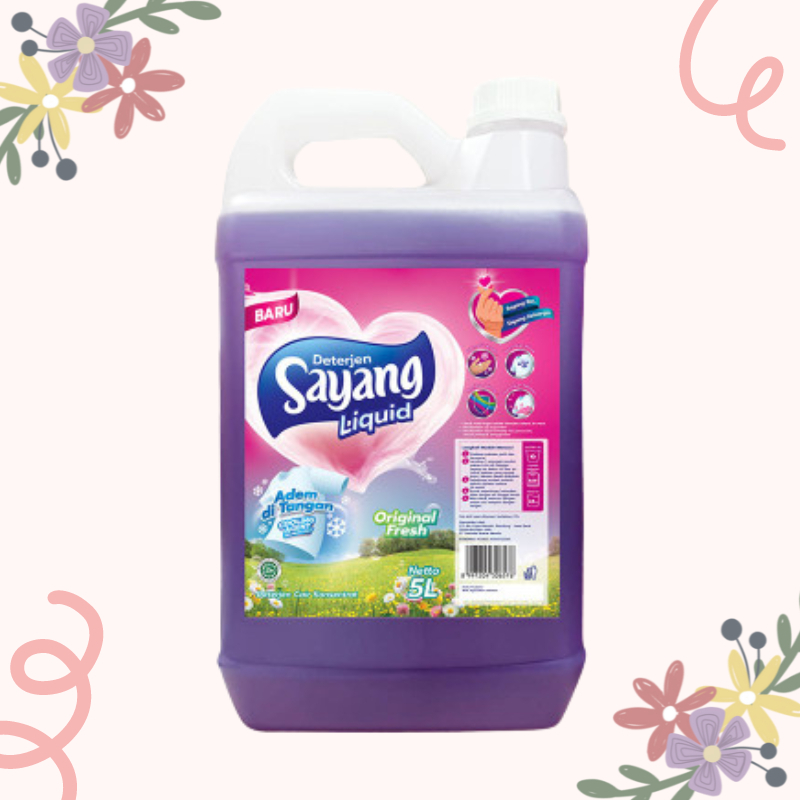 Jual Sayang Original Fresh Liquid Deterjen 5 Liter - Sabun Detergent ...