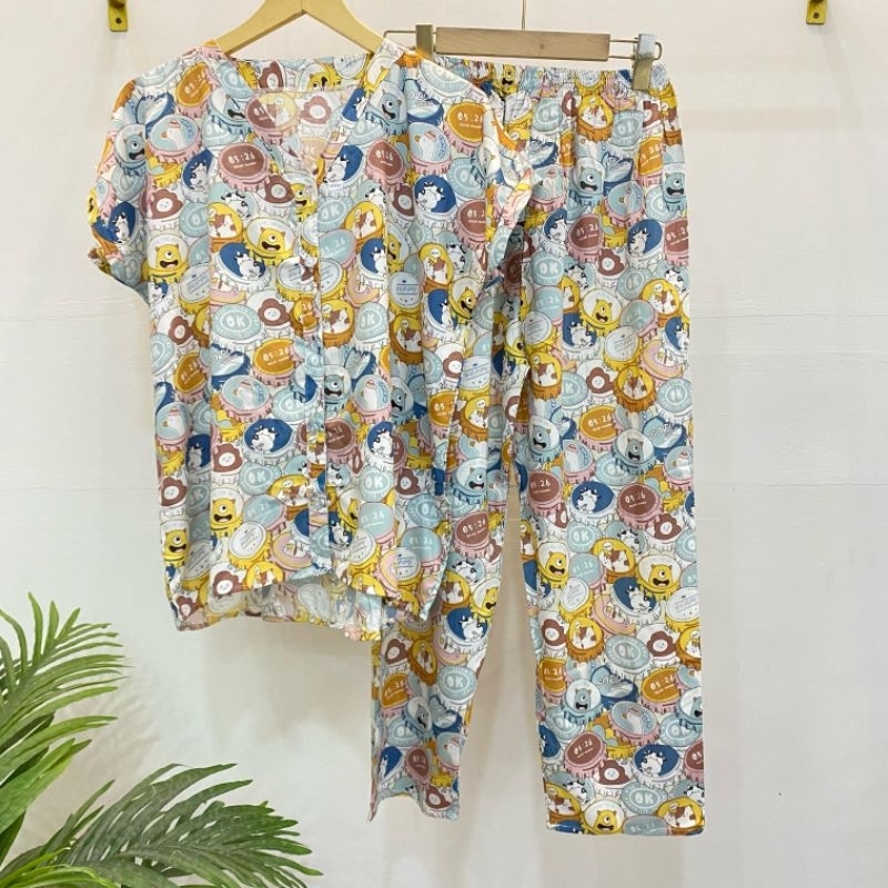 Jual PIYAMA RAYON | PIYAMA VNECK | PIYAMA KEKINIAN | BAJU RUMAHAN ...