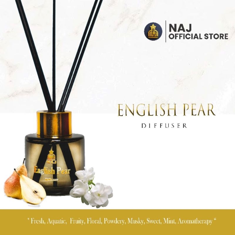 Jual Pengharum Ruangan Reed Diffuser English pear Aroma Terapi Pewangi ...