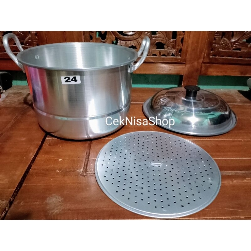 Jual Panci dandang Kukusan UK 24 / Panci Rebus Nasi / Panci kukusan ...