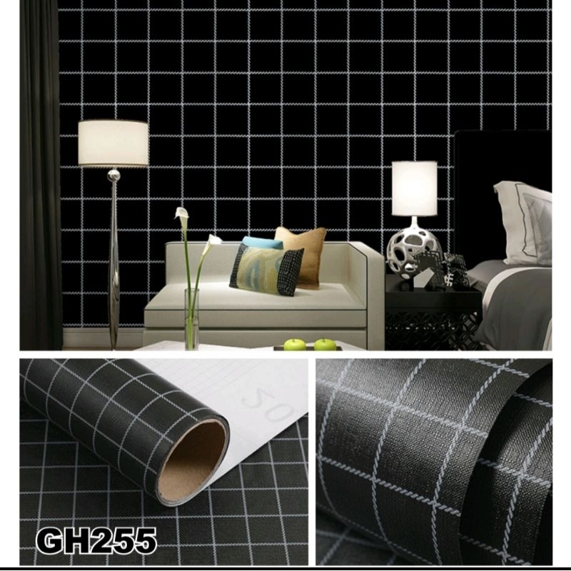 Jual Wallpaper Stiker Dinding Motif dan Karakter Premium Quality All Motif Salur Size 45cm x ...