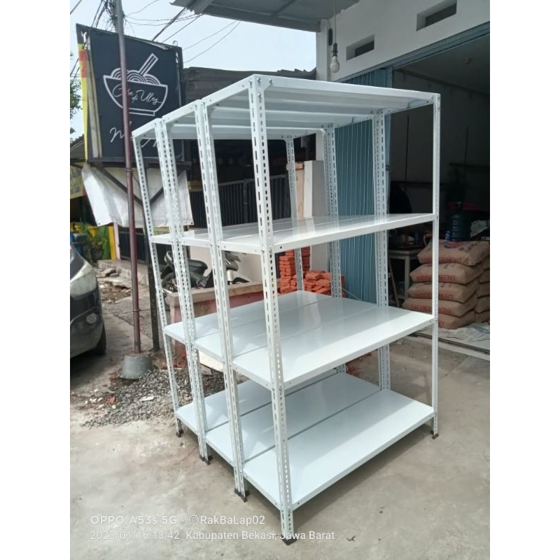 Jual rak besi murah 100x50x200 4 susun | Shopee Indonesia