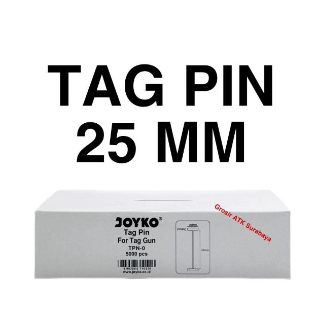 Jual ISI REFILL TAG PIN 25 MM / Top Pin / Isi Refill Tag Gun Panjang 25 ...