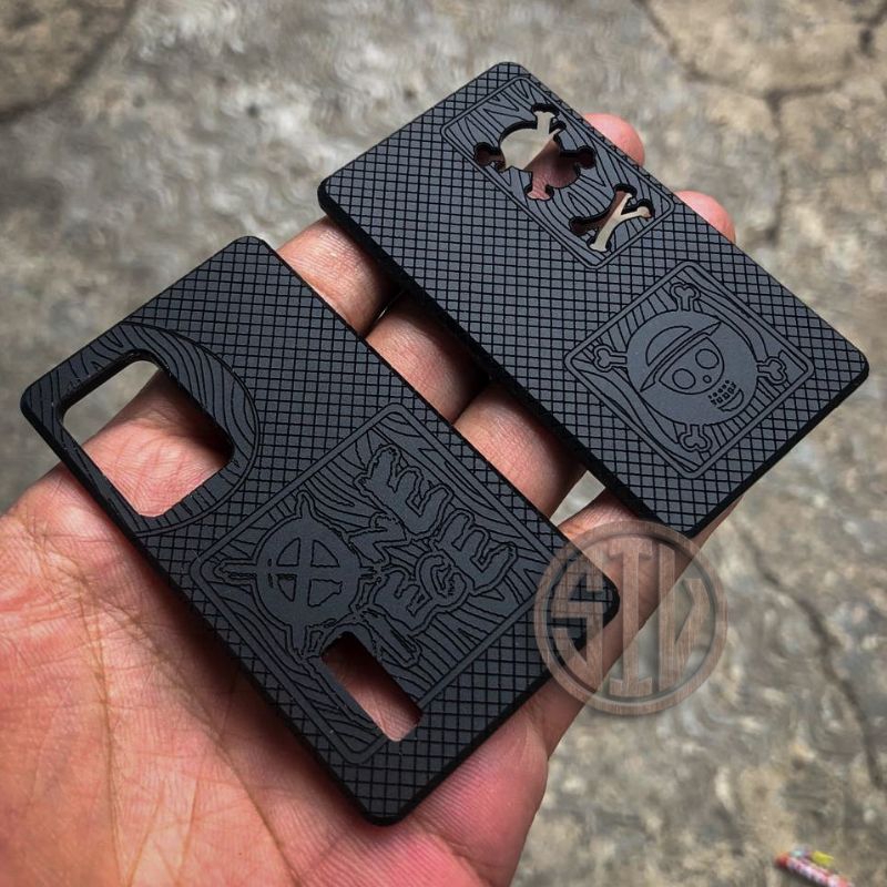 Jual Panel Door Acrylic Dot V2 Hitam Doff Motif One Piece Premium ...