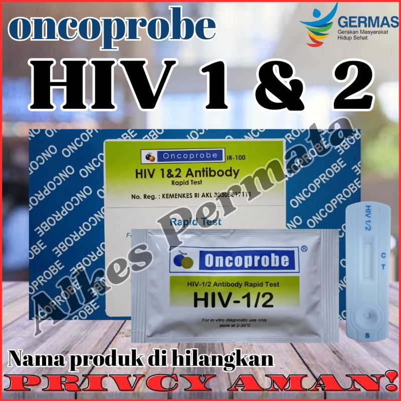 Jual Oncoprobe HIV 1 & 2 Akurat Mandiri Satuan ( Privasi Terjaga ...