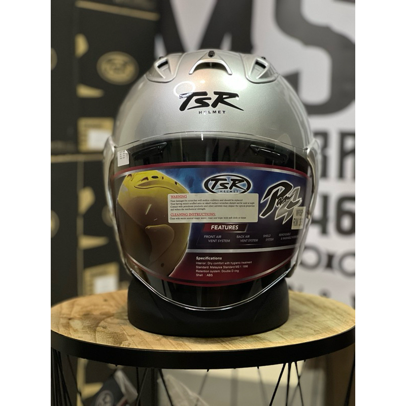 Jual Helm TSR RAM4 Alumina Silver Solid/Polos | Shopee Indonesia