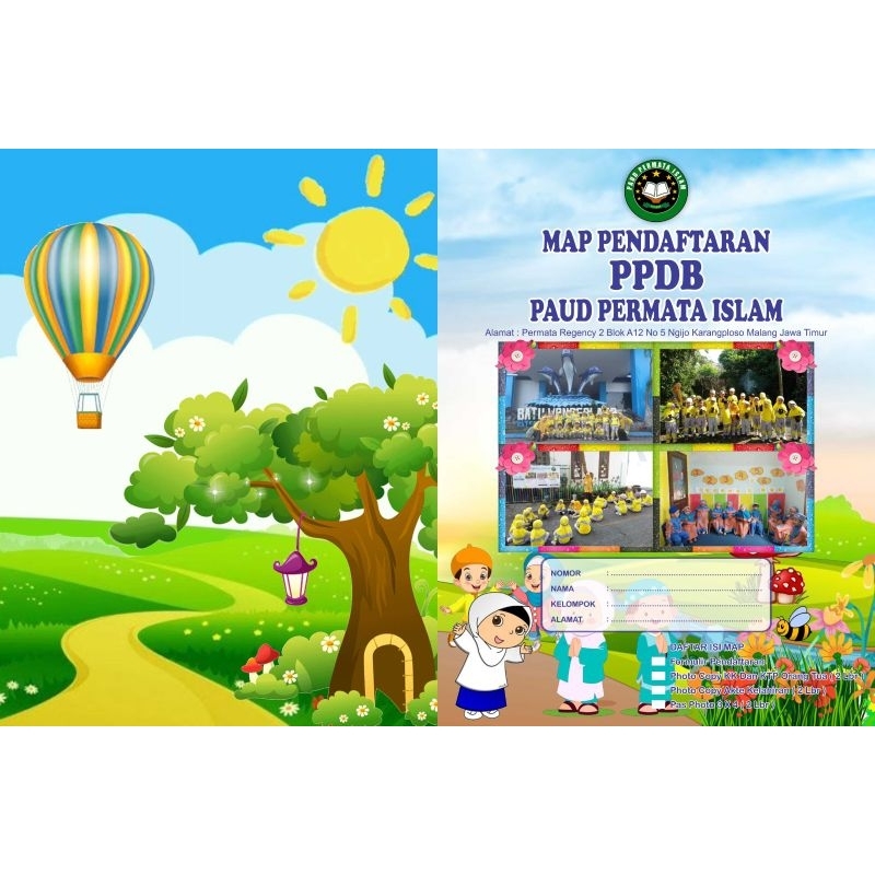 Jual CETAK MAP PPDB TK/PAUD FULL COLOUR CUSTOM NAMA ALAMAT DAN LOGO ...