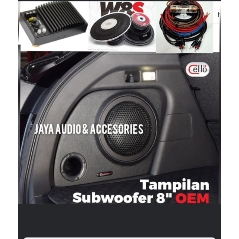 Jual Subwoofer PNP Cello 8ibch W8S plus power Honda New HRV 2022 | Shopee Indonesia