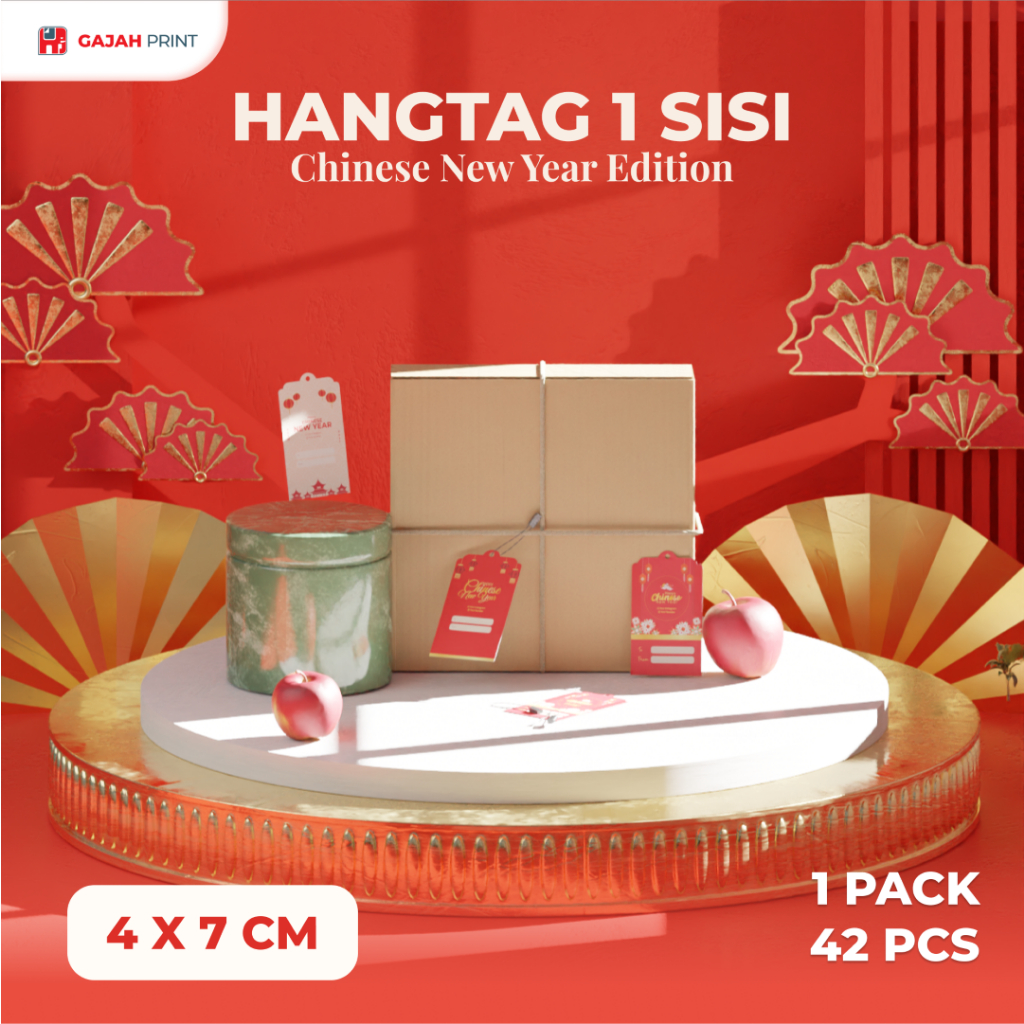 Jual Hang tag Special Imlek Chinese New Year Cetak 1 Sisi Art Carton 260 / Greeting Card / Kartu ...