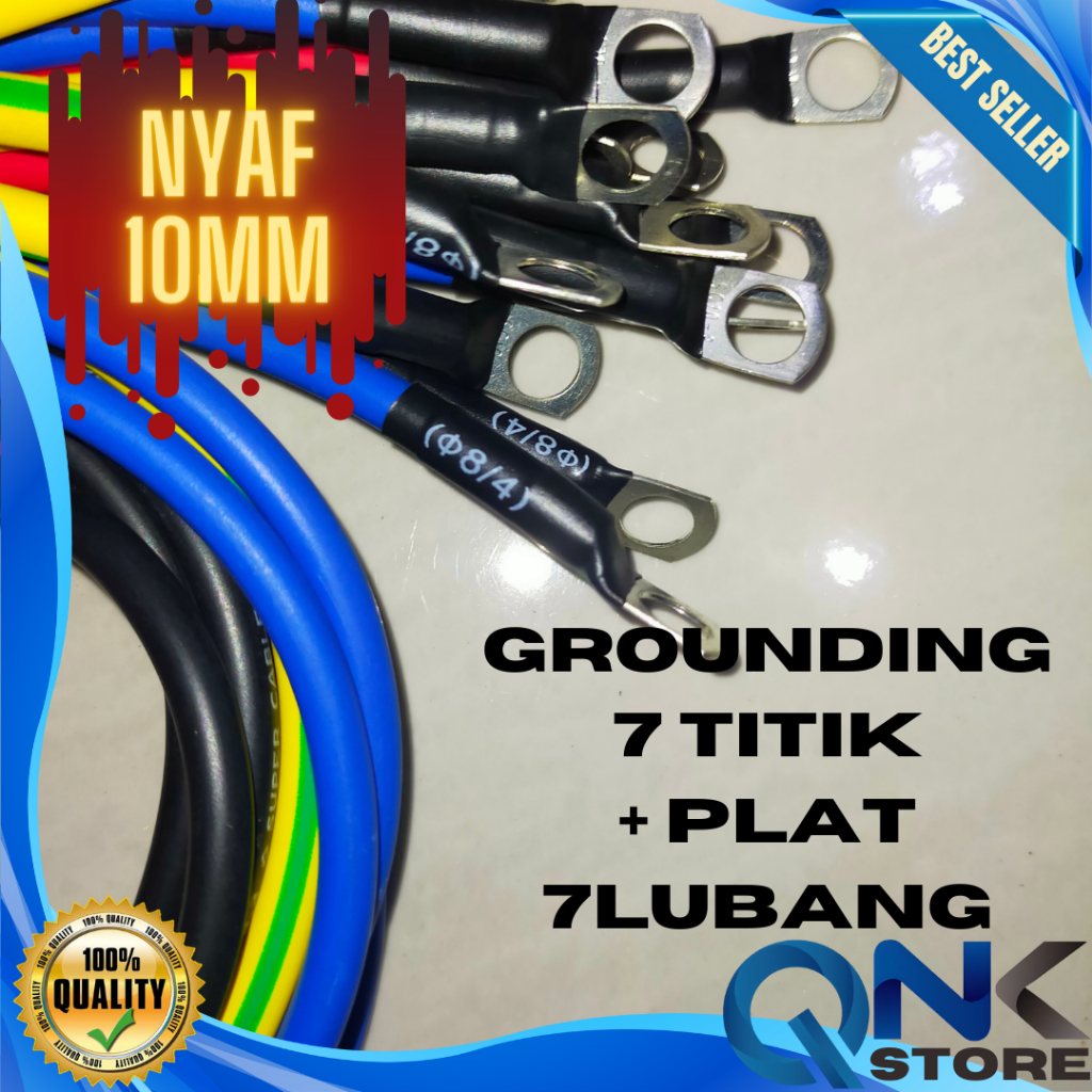 Jual Kabel Grounding 7 Titik Full Tembaga NYAF 10mm Kabel Negatif Kabel ...