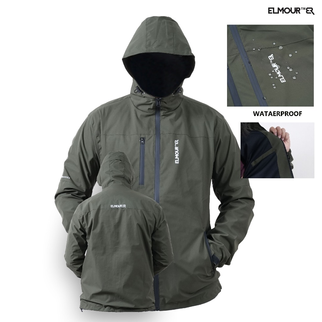 Jual Elmour Jaket Outdoor Waterproof Goretex Tahan Air Dan Angin ...