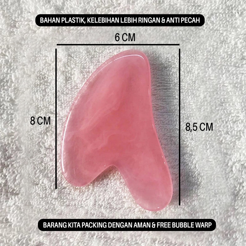 Jual Gua sha giok jade face jawline massage tool true to skin love ...