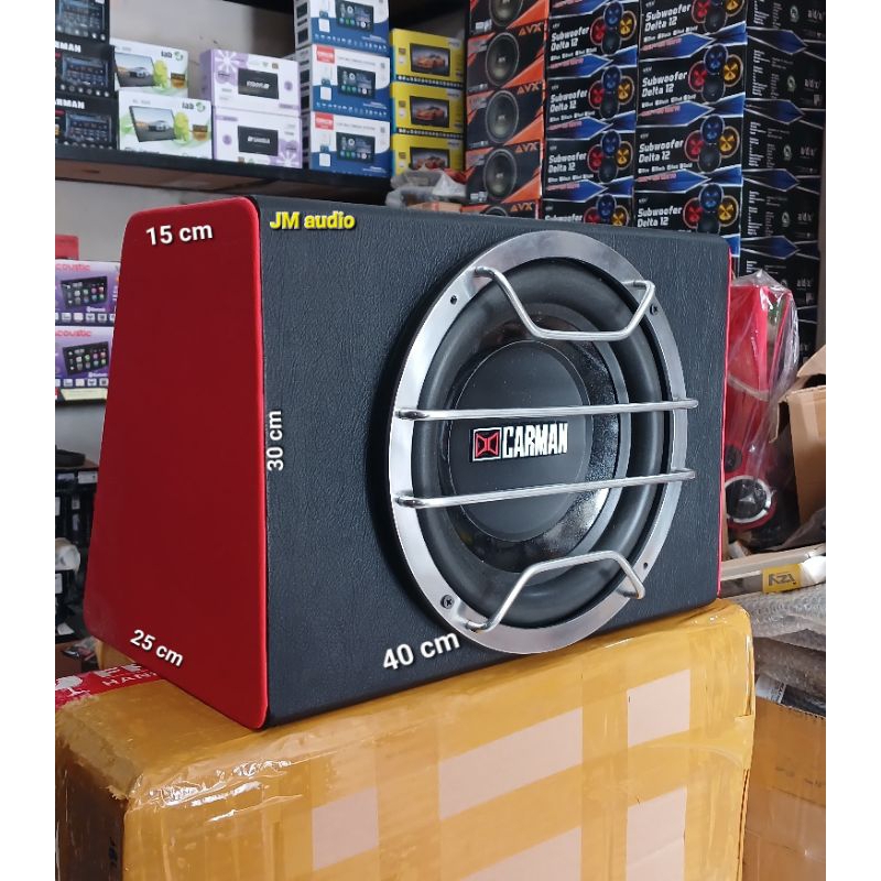 Jual Box Subwoofer + Speaker Subwoofer 10inch Carman Pasive Doble coil ...