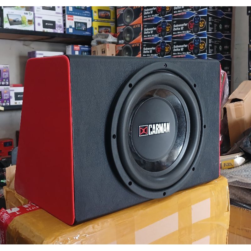 Jual Subwoofer Active bass box 10inch petak universal Carman CM-1078 ...