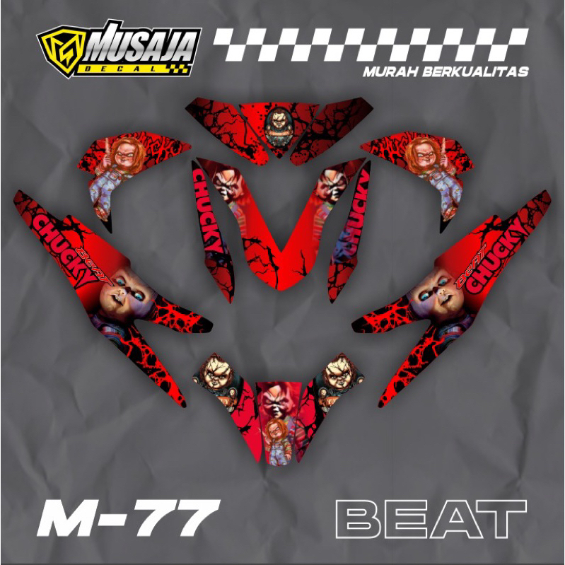 Jual Decal beat deluxe full body bebas custom - dekal beat terbaru 2024 ...