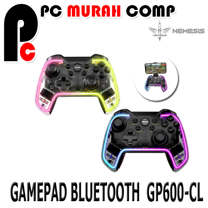 Jual Gamepad Bluetooth Dual Mode RGB with Holder NYK Nemesis PRIME ...