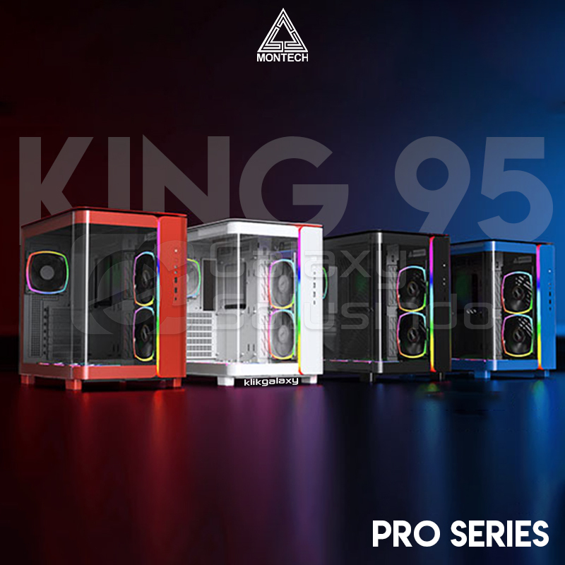 Jual MONTECH KING 95 PRO Tempered Glass Mid Tower ATX Gaming Case - Casing Komputer | Shopee ...