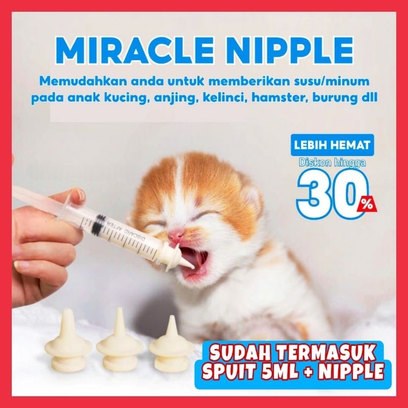Jual SPUIT MIRACLE NIPPLE 5ML || DOT FEEDER UNTUK MEMBERI SUSU ANAK ...