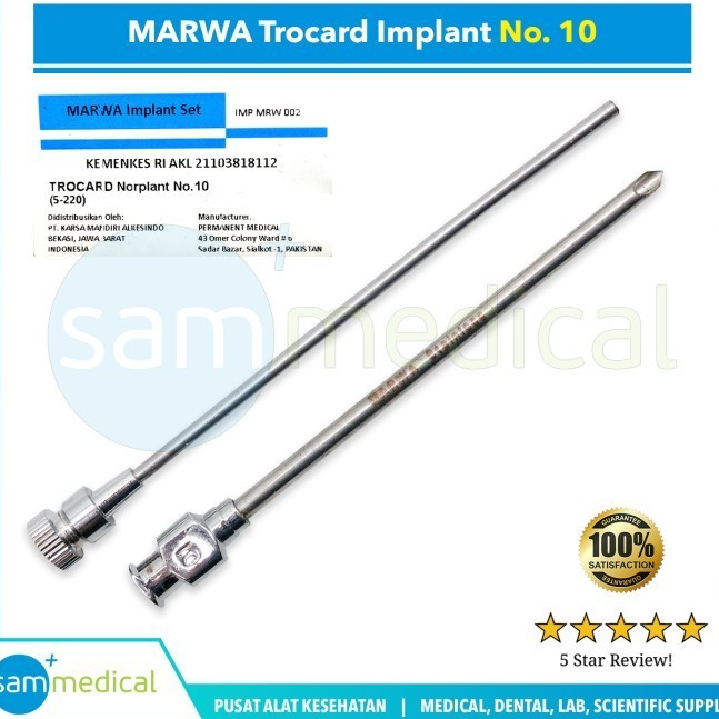 Jual MARWA Trocard Implant / Alat Pasang KB No. 10 | Shopee Indonesia