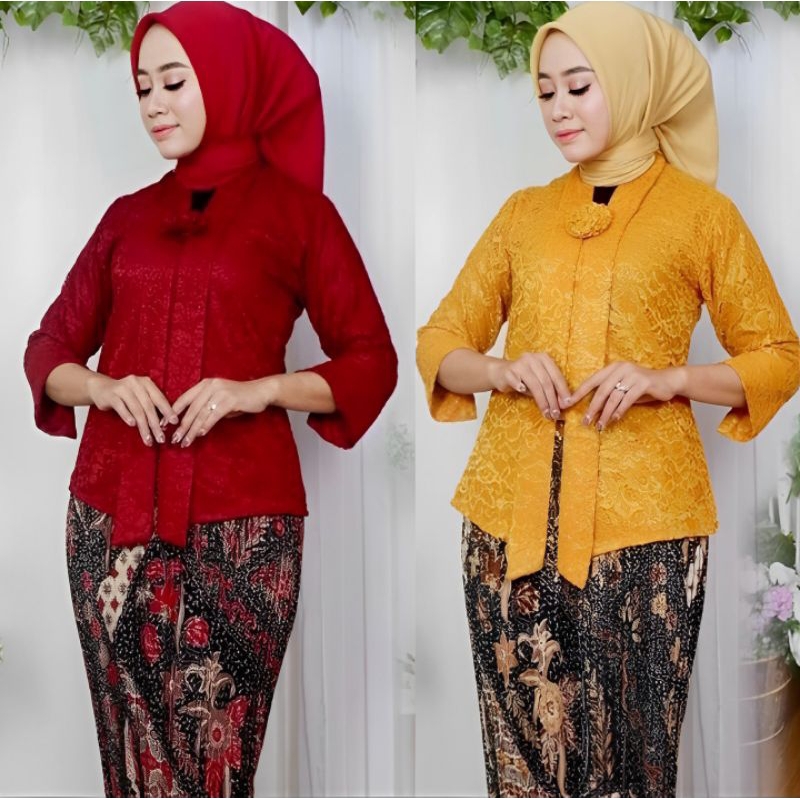 Jual Atasan Kebaya Kutubaru Modern Kebaya Jumbo XXXXL 4L Ld 130 Baju Floy Brokat Untuk Kondangan ...