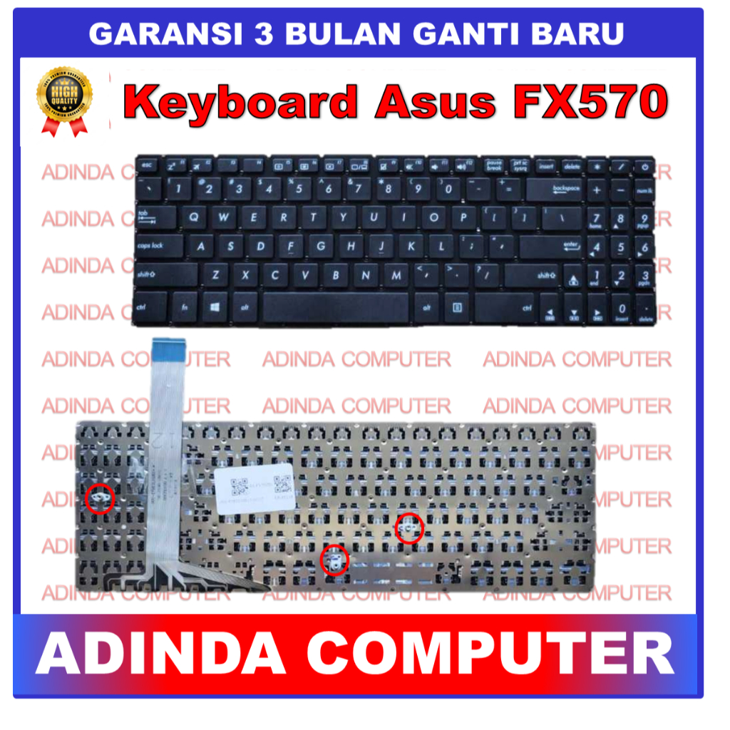 Jual Keyboard Asus Vivobook FX570 F570 Fx570UD F570Z F570ZD F570U ...