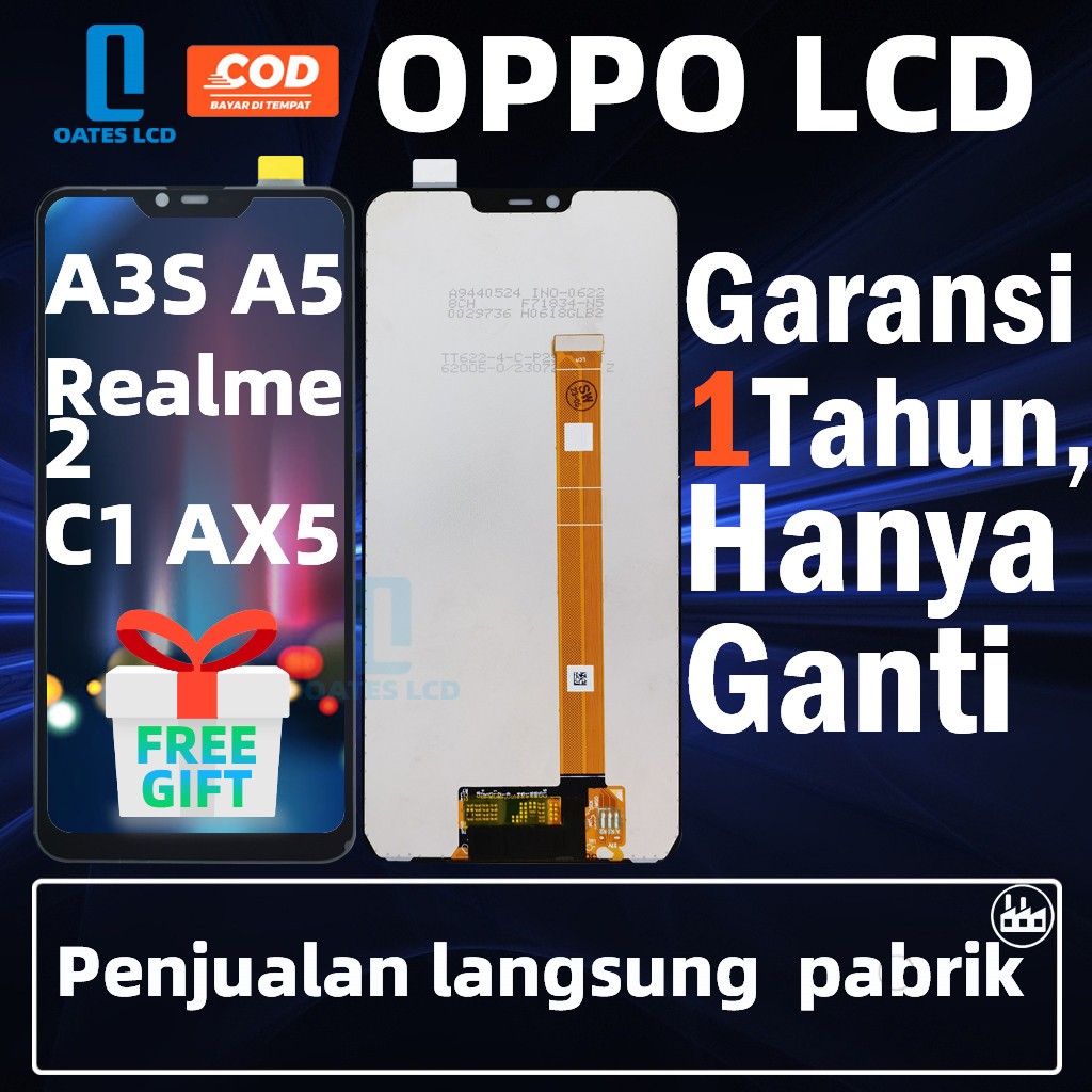 Jual LCD OPPO A3S/A5/Realme C1/Realme 2 UNIVERSAL FULLSET Touchscreen LCD HP OPPO A3s Og Crown ...