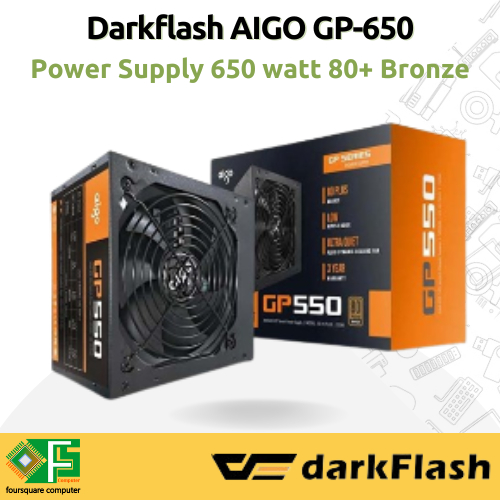 Jual PSU Darkflash AIGO GP-650 Watt 80+ Bronze | Power Supply 650 watt ...
