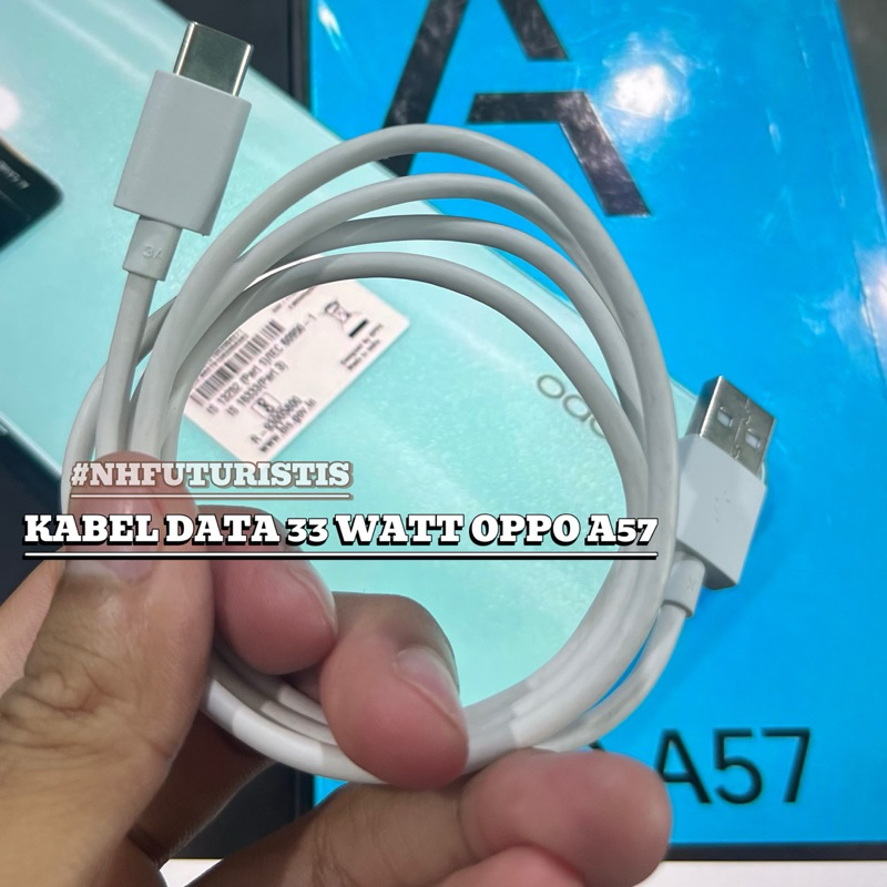 Jual KABEL DATA ORIGINAL OPPO A57 3A 33W SUPER VOOC BAWAAN HP TIPE C | Shopee Indonesia