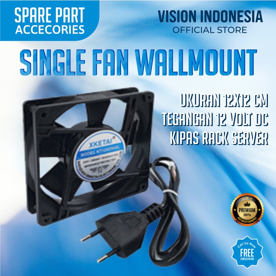 Jual Single Fan Wallmount Rack - Accecories Kipas Rak Server | Shopee ...