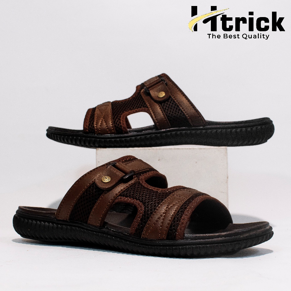 Jual sandal selop / sandal selop pria / sandal kulit H-02 | Shopee ...