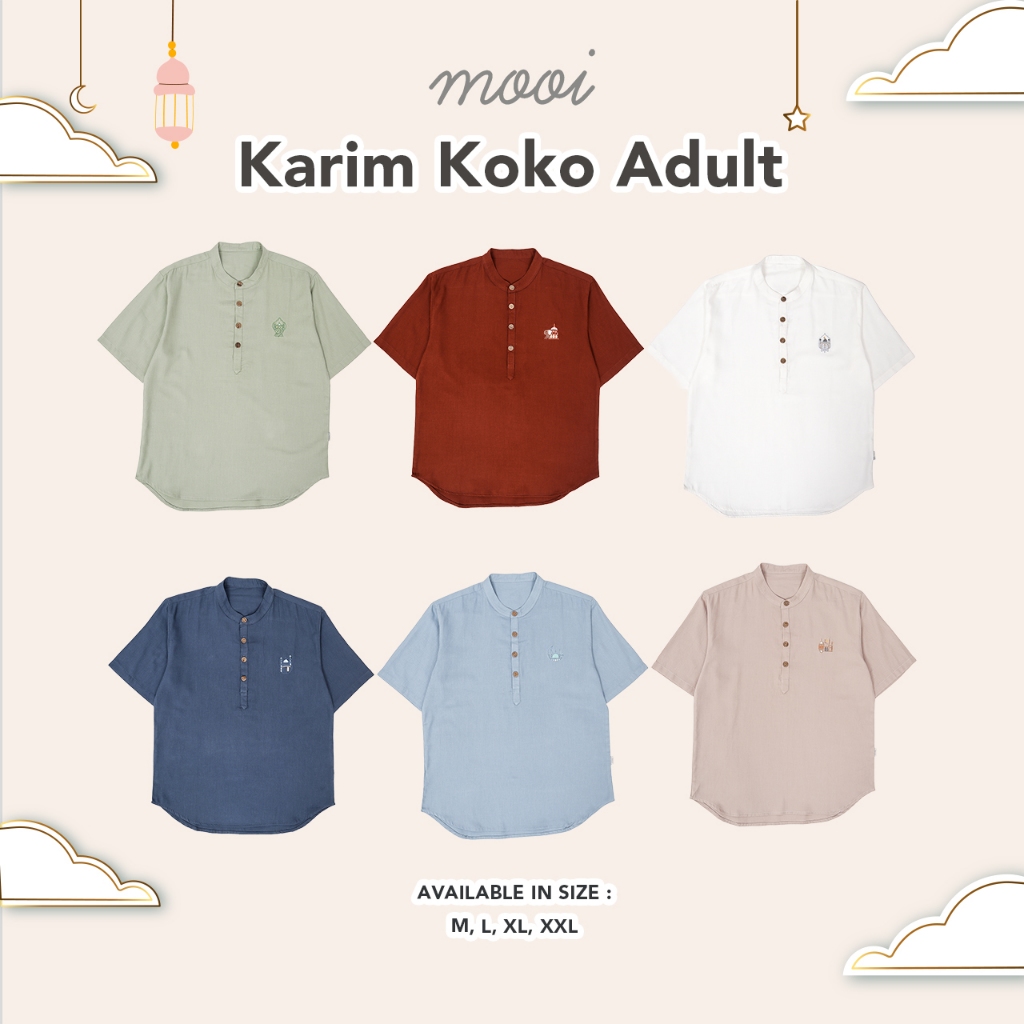 Jual Mooi Atasan Pria Kemeja Pria Raya Collection Karim Koko V1 ...