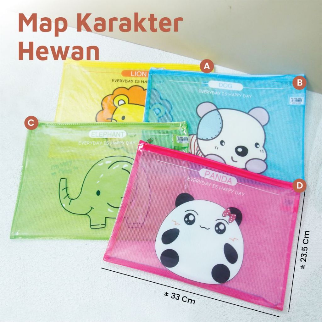 Jual Map Plastik Map Resleting Plastik Map Plastik Resleting Motif ...